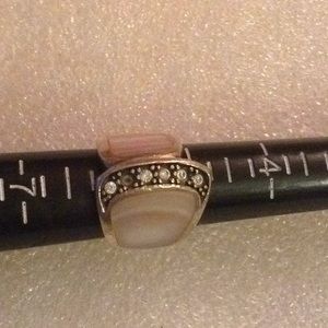 Vintage | Jewelry | Vintage 925 Diamonds Shell Ring | Poshmark